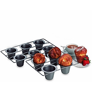 Chicago Metallic 26121 Professional 12-Cup Non-Stick Mini-Popover Pan, 16-Inch-by-10.75-Inch