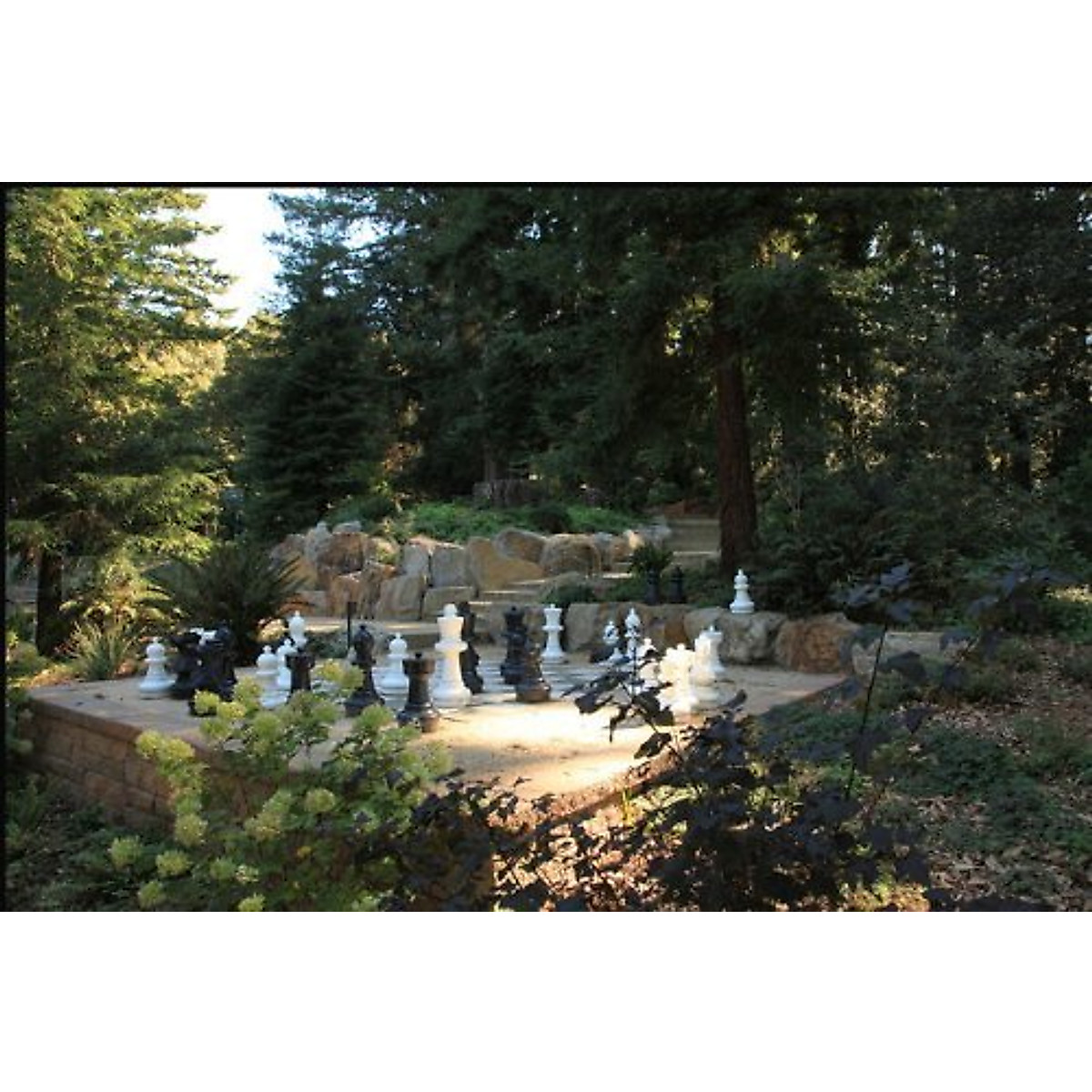 MegaChess Giant Oversized Premium Complete Set of Chess Pieces with 25 Inch Tall King - Black and White