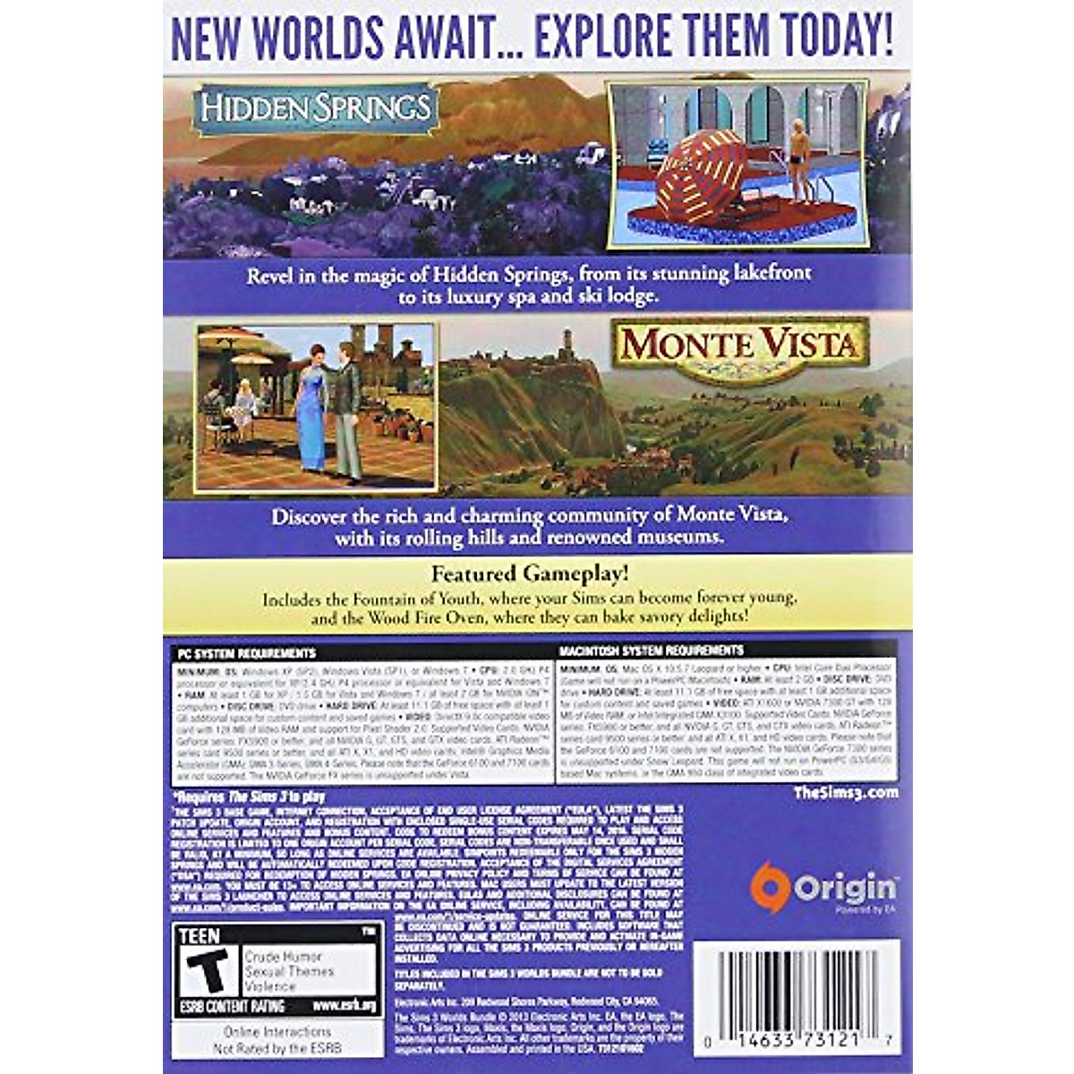 The Sims 3 Worlds Bundle - PC/Mac