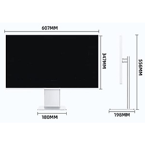 QianZi 3-Sided Borderless 27" Monitor with Audio - Aluminum Casing, 2560 * 1440（2K180Hz），Type-C 65W, Split Screen Lift and Rotate