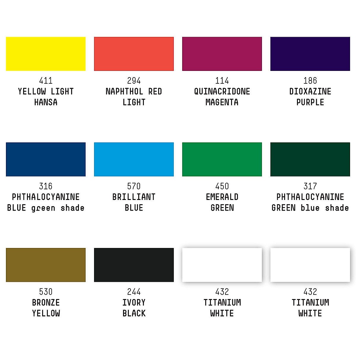 Liquitex Professional Heavy Body Acrylic Paint, Classic 12 x 59ml (2-oz) Set