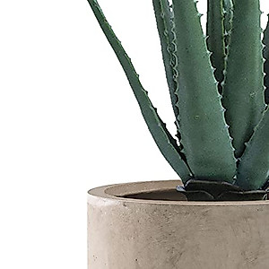 Kante 31.4" and 23.6" H Weathered Concrete Finish Concrete Tall Planters Large Outdoor Indoor Decorative Plant Pots with Drainage Hole and Rubber Plug, Modern Tapered Style for Home and Garden