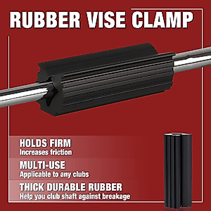 LZFAN Golf Regripping Kit with 15 Tapes, Vise Clamp and Hook Blade Included, Perfect for Golf Drivers, Wedges, Irons, Putters Shaft Repair (Upgrade Kit)