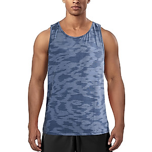 Zengjo Muscle Tank Tops for Men Athletic(Grey,XL)