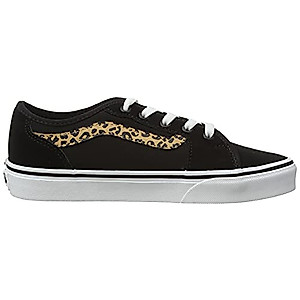 Vans Women's Low-Top Trainers Sneaker, Cheetah Stripe Black White, 8.5