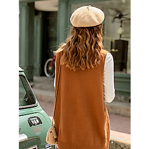 Trounistro 4 Pack Beret Hat French Beret Cap Winter Fashion Solid Color Hat for Women Girls Lady (Color Set 1)