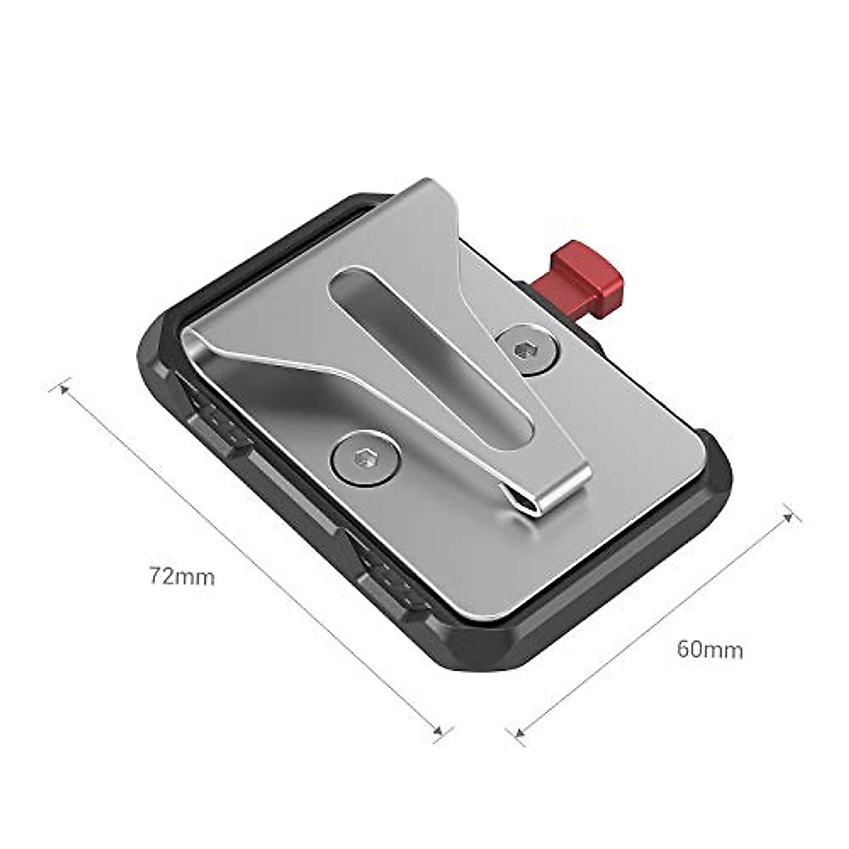 SmallRig Mini V Mount Battery Plate, V-Lock Mount Battery Plate with Belt Clip for Camera Power Supply - 2990