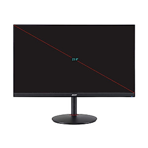 Acer Nitro XV240Y Pbmiiprx 23.8 IPS Full HD 1920 x 1080 165Hz DP, HDMI, LED Backlit Gaming Monitor UM.QX0AA.P0 (Renewed)