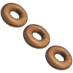 5 Pack Wooden Food Sealing Clip Donut Sets, Donut Shape Snack Bag Sealer Coffee Bags Clamp for Home Kitchen Seal Storage Keeps Food Fresh(Beech Wood)