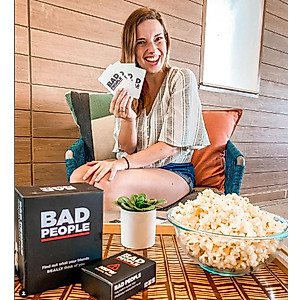 BAD PEOPLE Party Game - Find Out What Your Friends Really Think of You - Hilarious Adult Card Game for Fun Parties and Board Games Night with Your Group