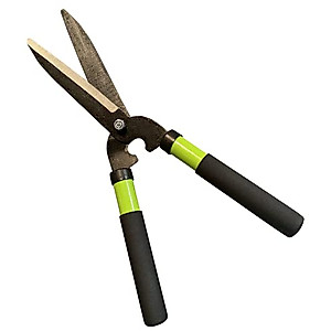 Garden Guru Hedge Shears Clippers for Trimming & Shaping Borders, Decorative Shrubs, Bushes, Grass – 15 inch High Carbon Steel Gardening Hedge Clippers & Shears with Comfort Grip Handles