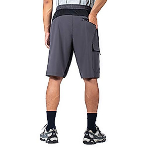Cycorld-Mens-MTB-Shorts-Mountain-Bike-Shorts-Cycling-Biking-Shorts-Baggy(Grey, Small)