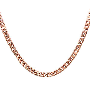 Copper Chains CN651G - 1/4" wide - Available in 16 to 30 inch lengths. $28 to $36. (22 inch length)