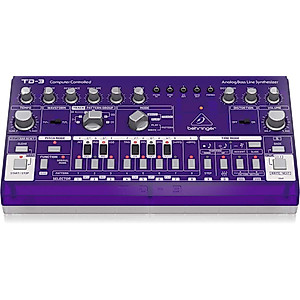 Behringer TD-3-GP Analog Bass Line Synthesizer with VCO, VCF, 16-Step Sequencer, Distortion Effects and 16-Voice Poly Chain