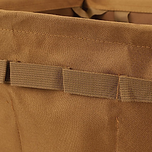 Arborist Throw Line Storage Cube, 33L Large Capacity Easy Throwline Folding Cube, Outdoor Foldable Oxford Cloth Trash Can, Tree Climbing Gear Throwline Box for Camping (Khaki)