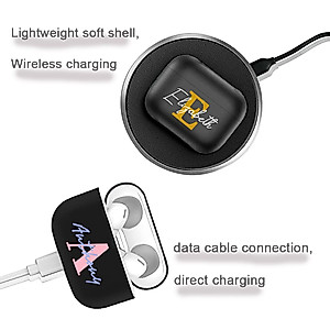 Custom name headphone cover compatible with airpods 3 personalized signature silicone headphone cover full package protection headphones with hooks custom soccer team name