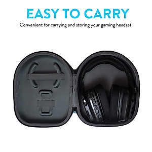 TUDIA Hard Travel EVA Shock Absorption Carrying Storage Case for Razer Kraken 7.1 V2 Wireless Gaming Headset Mac PC Game Headphone Microphone [CASE ONLY, Device NOT Included]