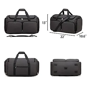 Sneaker Bag Travel Shoes Duffel Bags Men Women Gym Sports Luggage Duffle Carrying Case Bag with Divider Adjustable Compartment Portable Soccer Athletic Shoes Carrier Heavy Duty Traveling Accessories