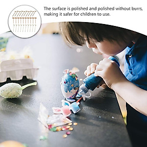 NUOBESTY Mini Wooden Hammer Mallet Pounding Toy Wooden Crab Lobster Mallets Natural Hardwood Crab Hammer for Cracking Chocolate Hearts-30 Pieces