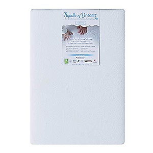 Bundle of Dreams Flagship 5" Organic 2 Stage Mini Crib Mattress, Organic, Breathable, Hypoallergenic, for Portable Cribs