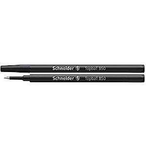 Schneider Topball 850 Five Black and Five Blue RB refill pack [10 refills total]
