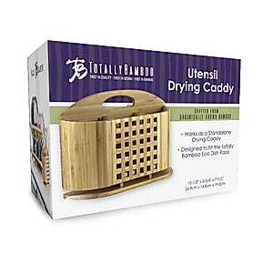 Totally Bamboo "Eco" Utensil, Flatware and Cutlery Drying Caddy for Totally Bamboo Eco Dish Drying Rack