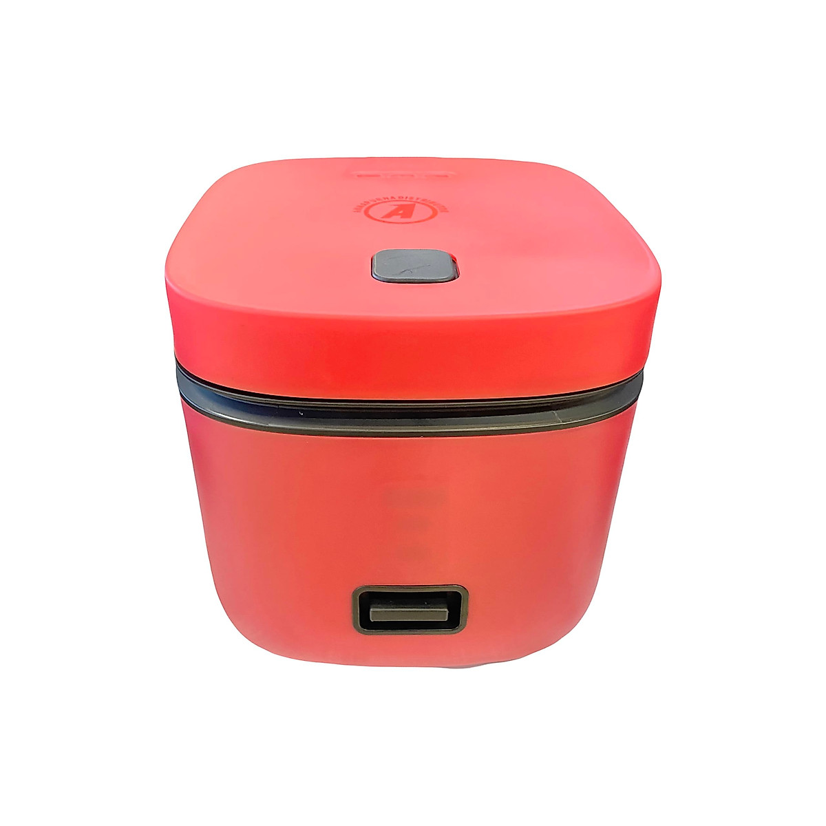 ANNAPURNA DISTRIBUTOR Mini Rice Cooker, Healthy Ceramic Coating 1.2L Small Rice Cooker hold 1-2.5 cups uncooked rice for 1-3 People, Portable Travel Rice Cooker with Steam Tray, Easy to use. (Red)
