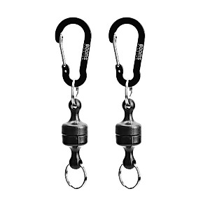 Booms Fishing MRC Magnetic Net Release Holder, Black 2pcs