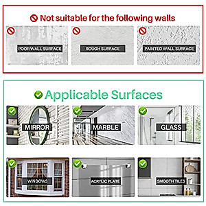 Antimbee 3-Pack Suction Cup Hooks, Strong Vacuum Cup Hanger for Shower, Glass Door Window Christmas Wreath Suction Holder Hanger (Transparent Dual Hooks Design)