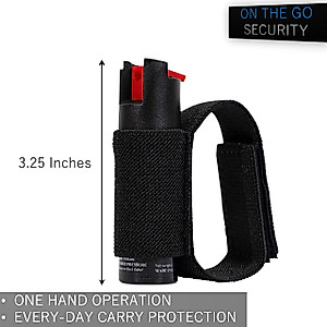 POLICE MAGNUM Pepper Spray Self Defense- Running Safety Gear- Made in The USA (2 Pack 1/2oz Joggers) (Black 2 Pack)