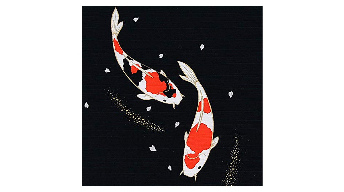 Furoshiki Japanese Wrapping Cloth - Eco-Friendly Nishikigoi Design