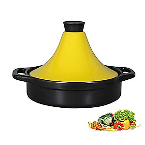 Tagine Cooking Pot, Braiser Pan with Ceramic, 1.2L/1.8L, Tagine Cooking Pot Home Soup Pot Slow Cooker, Multipurpose Use for Home Kitchen or Restaurant Ceramic / 1.2L