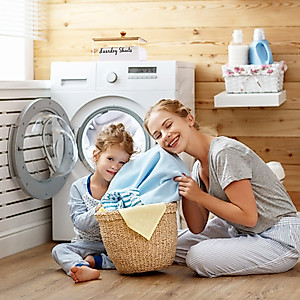 VOTLEVT Acrylic Laundry Sheet Holder with Bamboo Lid, Laundry Detergent Sheet Container/Holder/Dispenser, laundry Room Organization and Storage