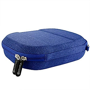 Geekria Shield Headphones Case Compatible with JBL Tune 510BT, Tune 660 BTNC, Tune 700BT, Tune 500BT, E45BT Case, Replacement Hard Shell Travel Carrying Bag with Cable Storage (Blue)