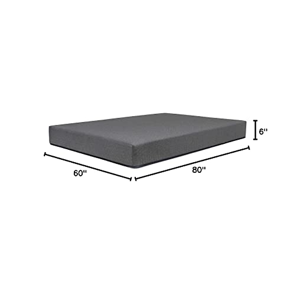 Dreamfoam Bedding Chill 6" Gel Memory Foam Mattress, Queen- Made in Arizona