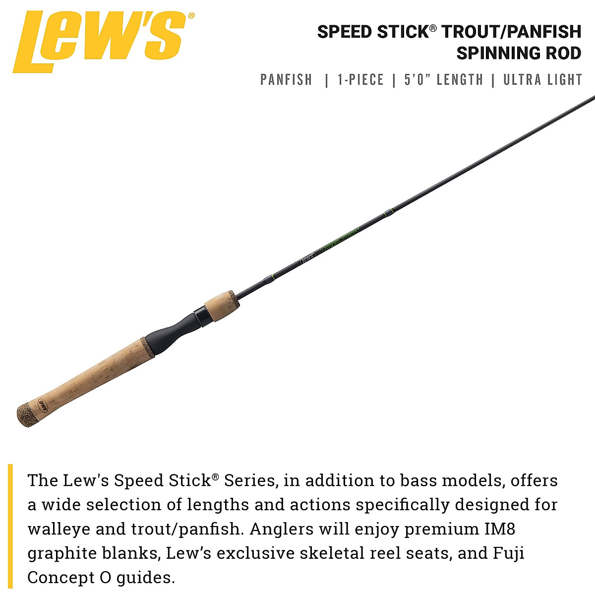 Lew's Speed Stick 5'-1 Ultra Light Spinning Rod