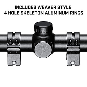 TASCO World Class 4-12x40 30/30 Duplex W/Rings RIFLESCOPE