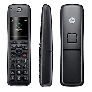 Motorola AX DECT 6.0 Accessory Cordless Handset for Motorola AX Series of Smart Cordless Phone and Answering Machines with Alexa Built-in