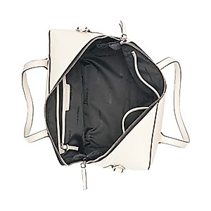 Calvin Klein Brenda Top Zip Satchel, Cherub White