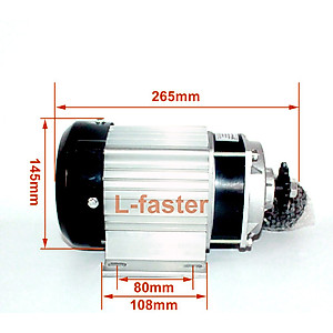 L-faster 48V 750W BRUSHLESS Motor Tricycle Rickshaw Motor KIT 750W BRUSHLESS Motor KIT for Three Wheel Bike