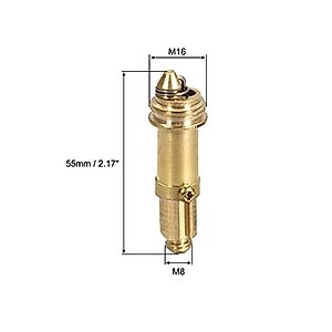 uxcell Pop Up Bolt Basin Bath Sink Drain Waste Click Clack Brass Push Spring Plug 3Pcs