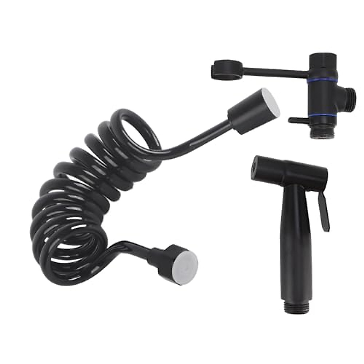 Toilet Faucet Fittings for Bathroom Handheld Toilet Spray Full Pressure Stainless Steel Leakproof Bidet Spray