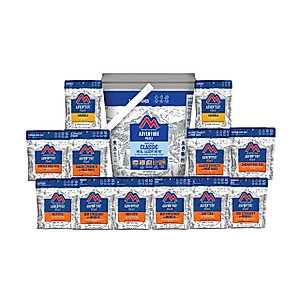 Mountain House Classic Bucket | Freeze Dried Backpacking & Camping Food | 24 Servings & Augason Farms Dehydrated and Freeze-Dried Fruit Variety Pail, 25-Year Shelf Life, Emergency Food Supply