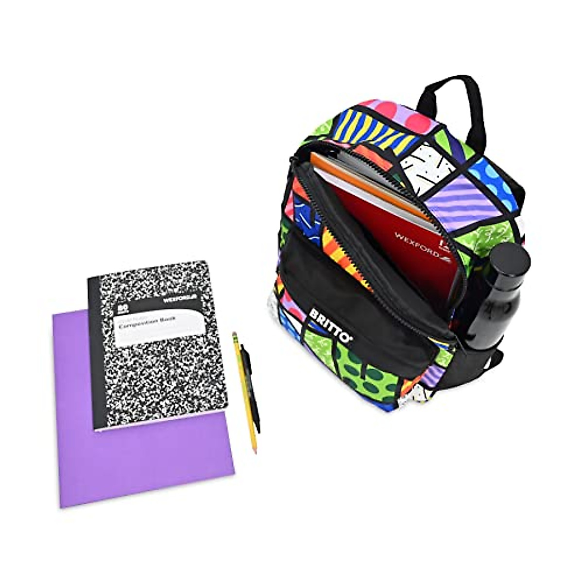 BRITTO Romero 15" Polyester Twill Backpack, Colorful Landscape