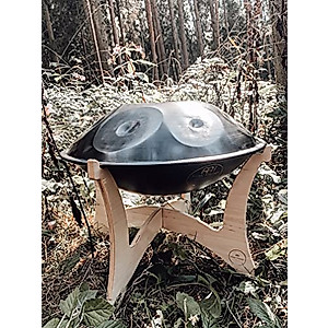 Handpan Stand for Seated Position, Baltic Birch Wood — MADE IN EUROPE — for Meditation, Sound Healing Therapy and Yoga, 2-YEAR WARRANTY