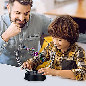 DOTSOG Galaxy Kinetic Art Science Kit Kinetic Art Asteroid Science Desk Toy Home Decorations Electronic Perpetual Motion