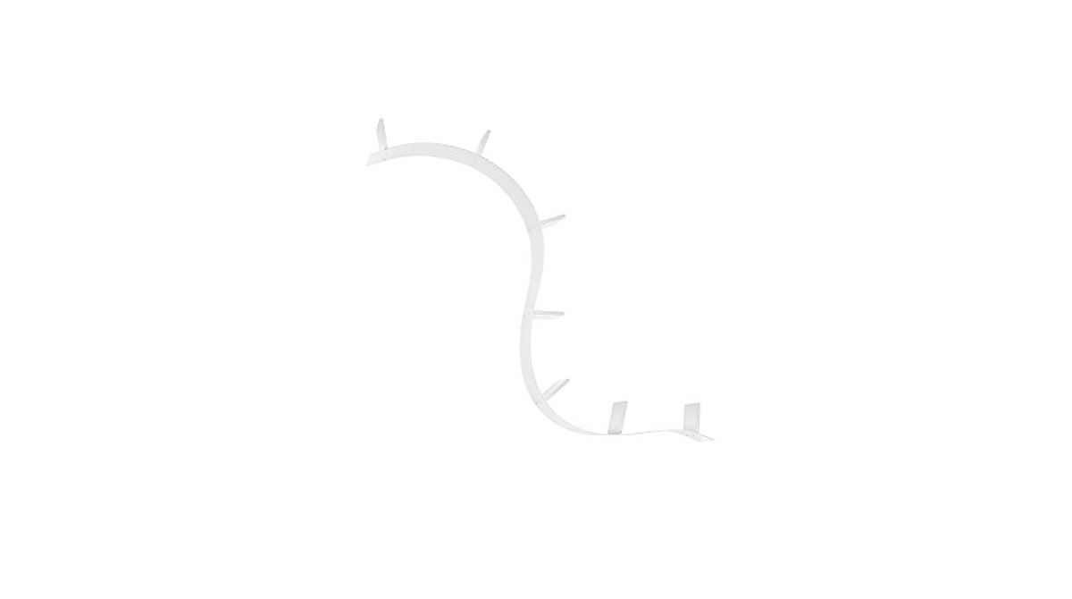 Kartell Bookworm Bookshelf - Modern White Flexible Bookcase