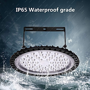 Viugreum 10 Pack 200W UFO LED High Bay Light, 20000LM 6500K Daylight White LED Warehouse Lighting, IP65 Waterproof Commercial Bay Lighting for Garage Barn Workshop