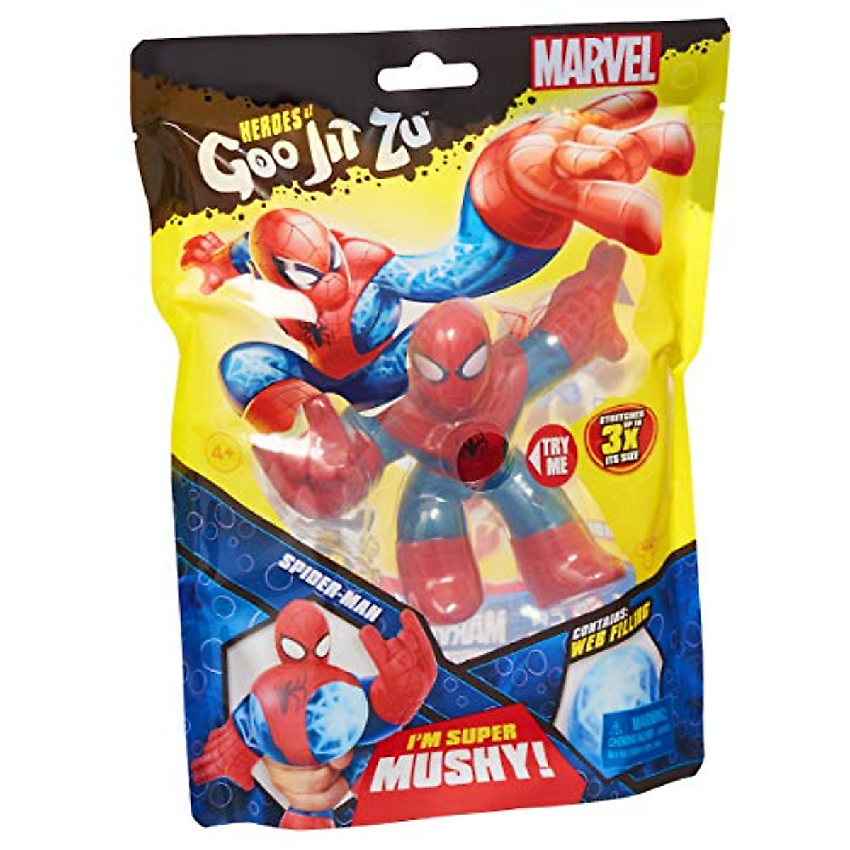 Heroes of Goo Jit Zu Licensed Marvel Hero Pack - Spider-Man, Multicolor (41054)
