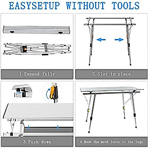 DOUBAO Outdoor Camping Table Portable Telescopic Folding Table Picnic Multipurpose Foldable Ultralight Camp Table